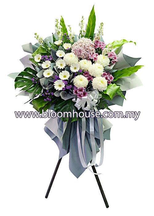 Condolence Flowers - Sympathy Flower - Wreath Flower Stand - Same day ...
