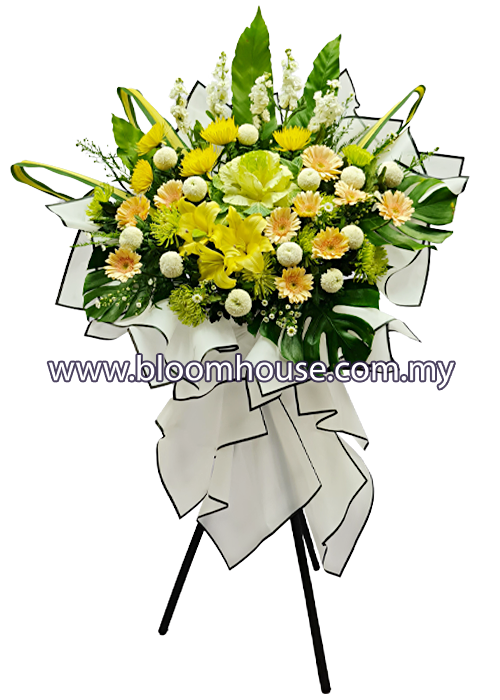 Condolence Flowers - Sympathy Flower - Wreath Flower Stand - BloomHouse ...